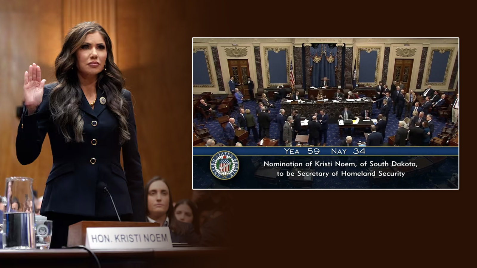 [NNP 뉴스] 크리스티 노엠, 트럼프 국토안보부 장관 인준 확정